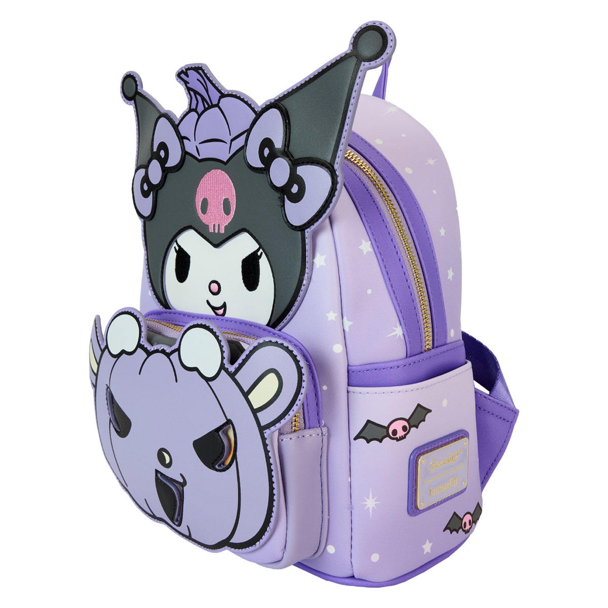 mini purple backpack