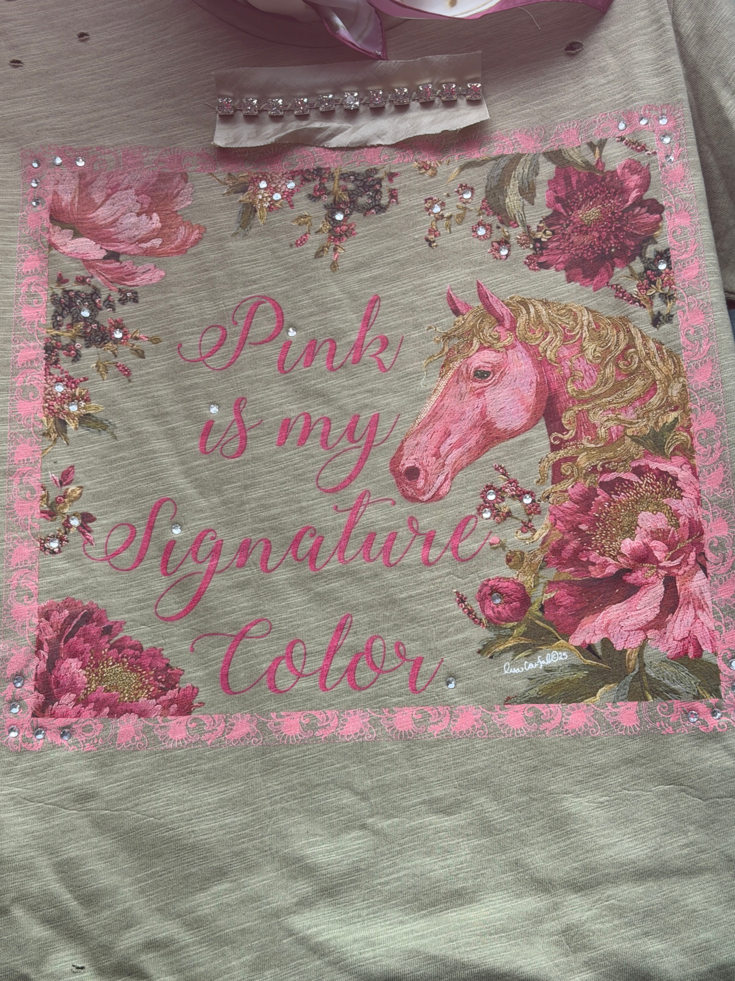 A Rare Bird- Pink is My Signature Color Rag Tee