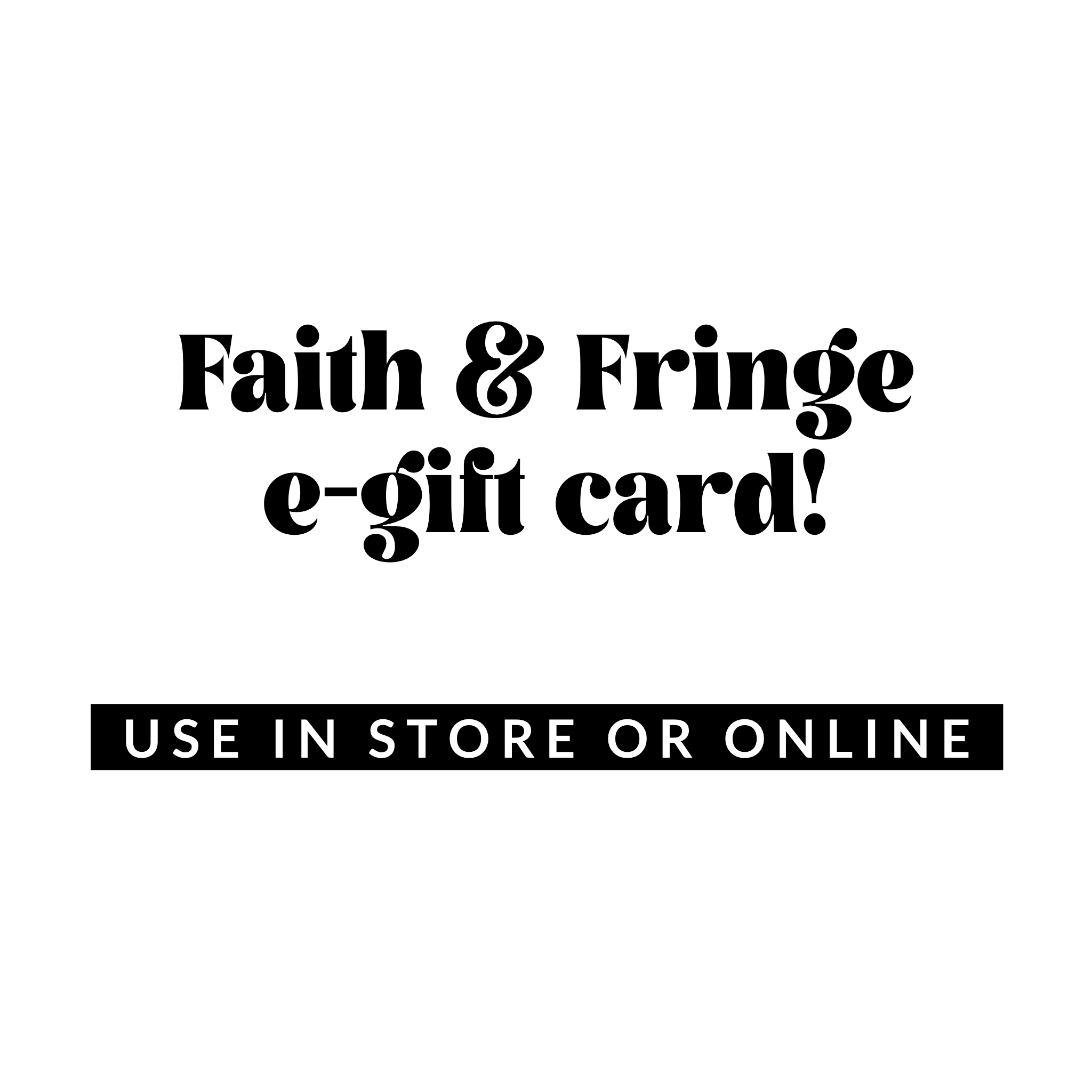Faith & Fringe Boutique