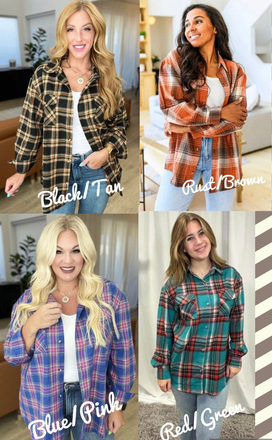 Shirley & Stone Fall Flannels