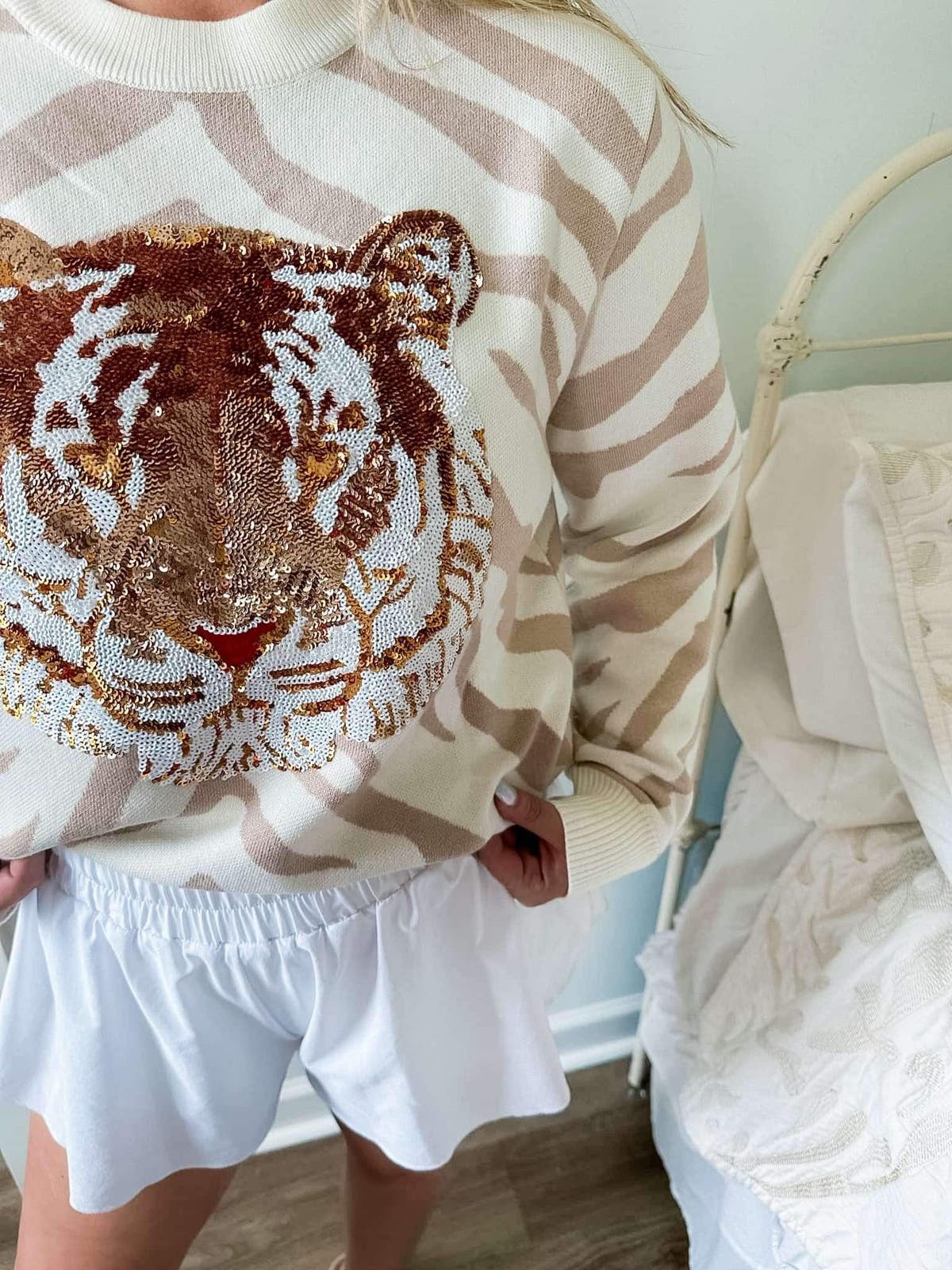 tiger face jumper