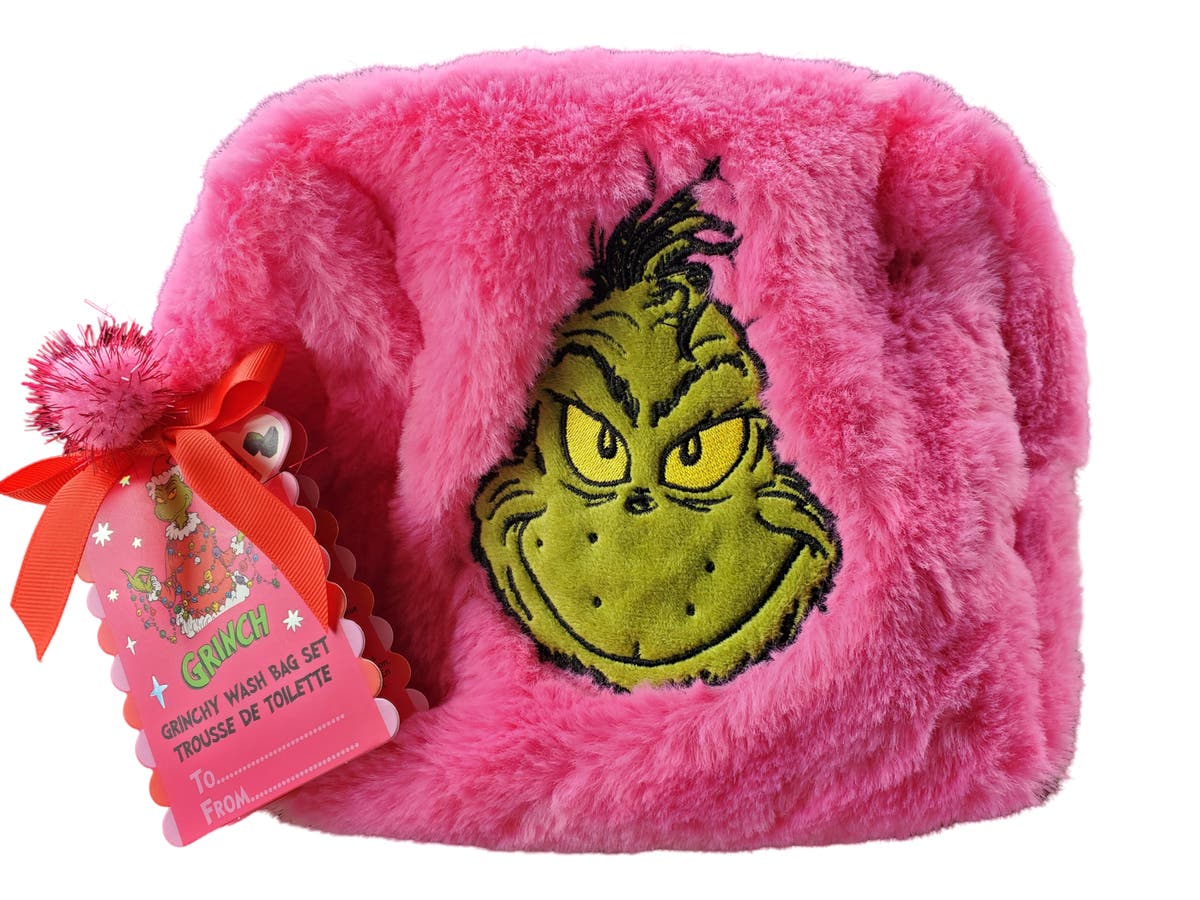 grinch makeup bag