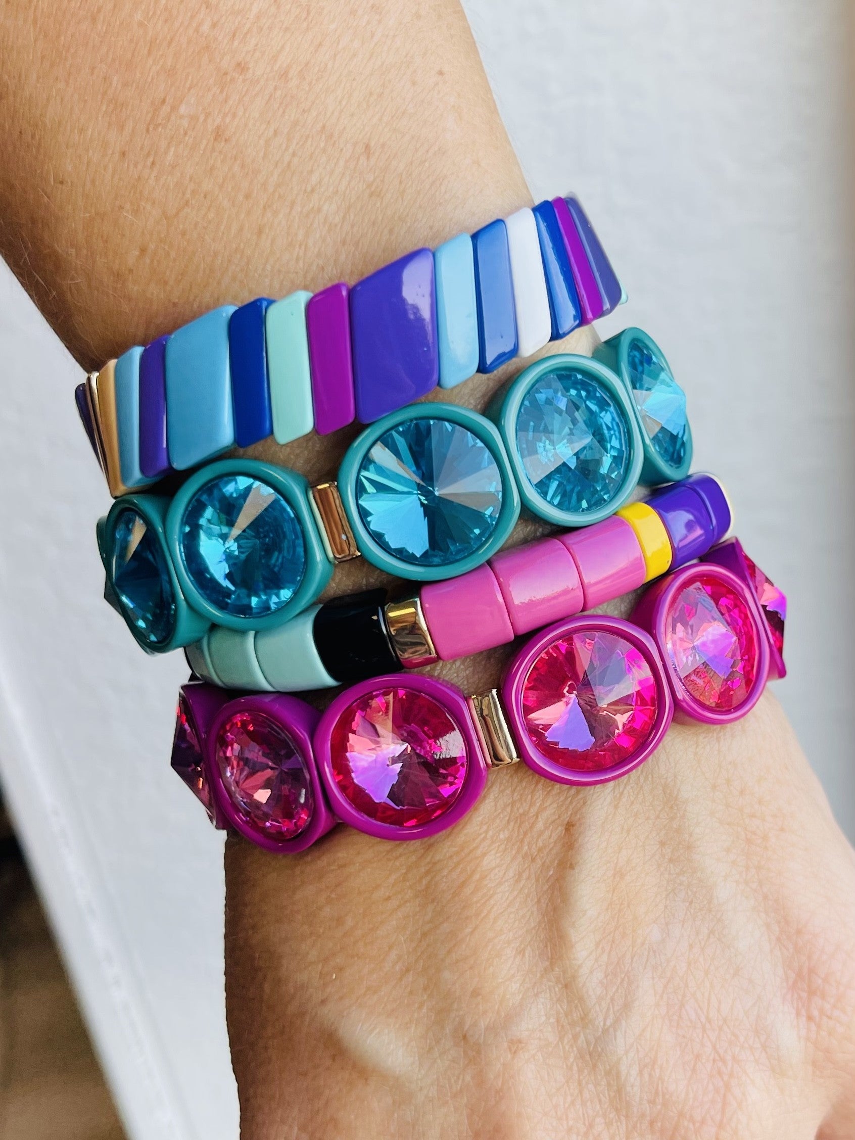 The 80's are back! Stretch Bracelet Collection | Bracelet collection ...