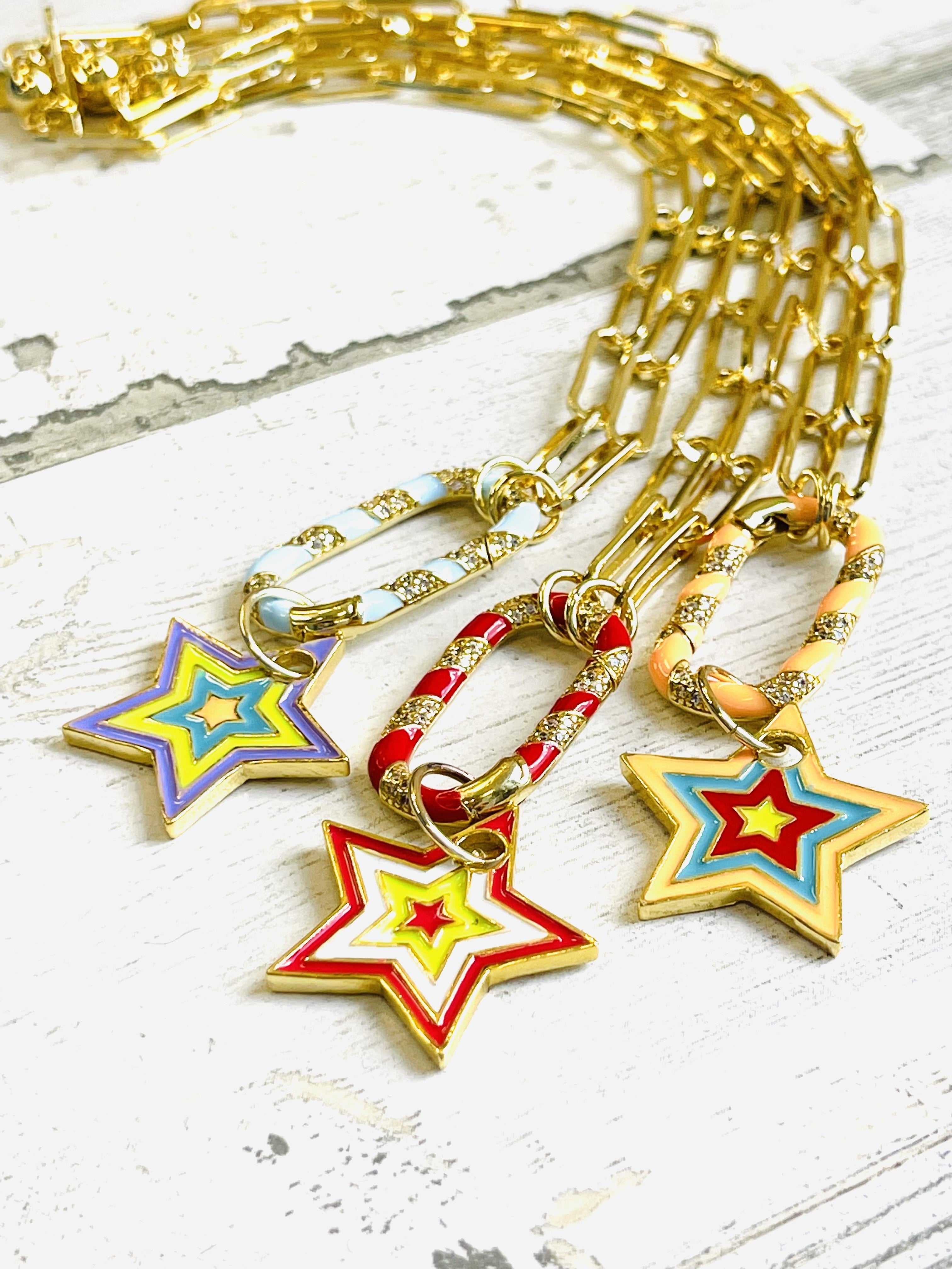 Unique Star Carabiner Chain Necklace – Emma Lou's Boutique