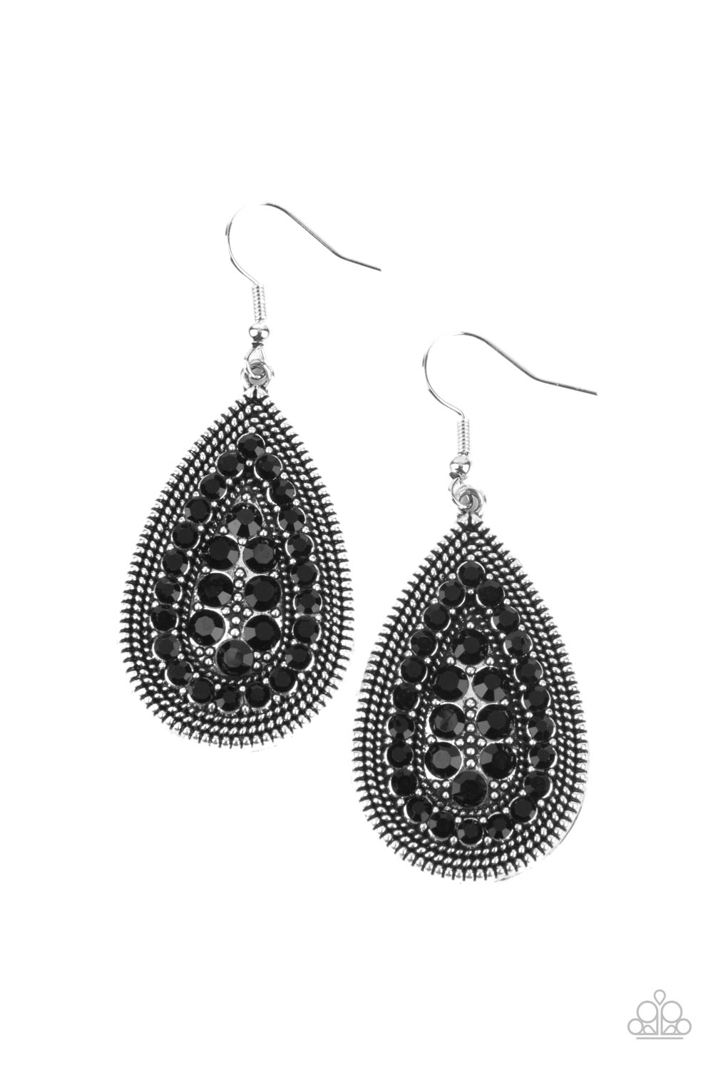 Silver teardrop earrings paparazzi store